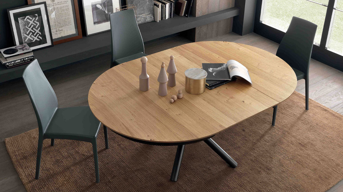 4X4 extendable dining table by ozzio | Bonbon Compact Living