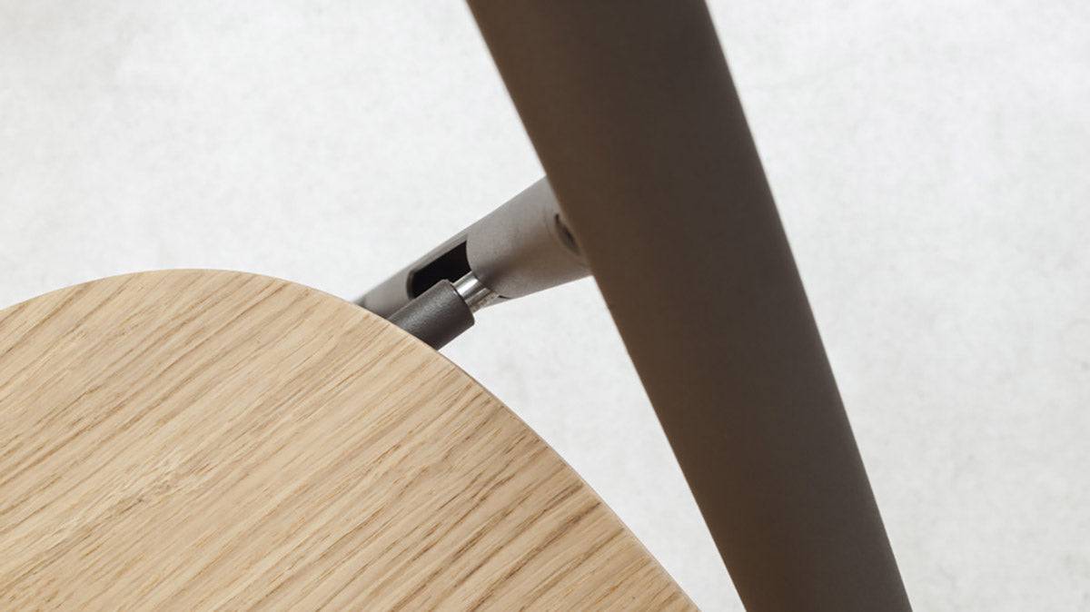 Joe wooden folding chair, space saving chair London UK